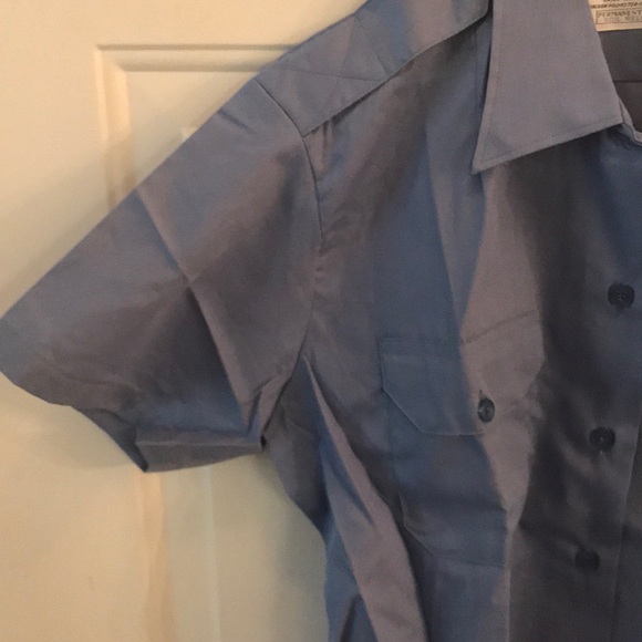 Conqueror | Shirts | Conqueror Mens Blue Button Down Uniform Shirt Nwot ...